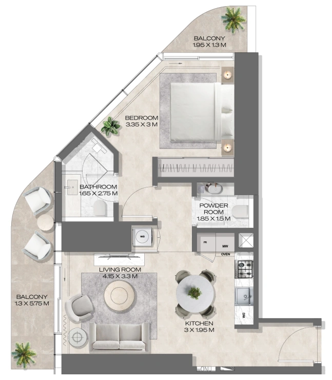 DWTN Residences by Deyaar Development